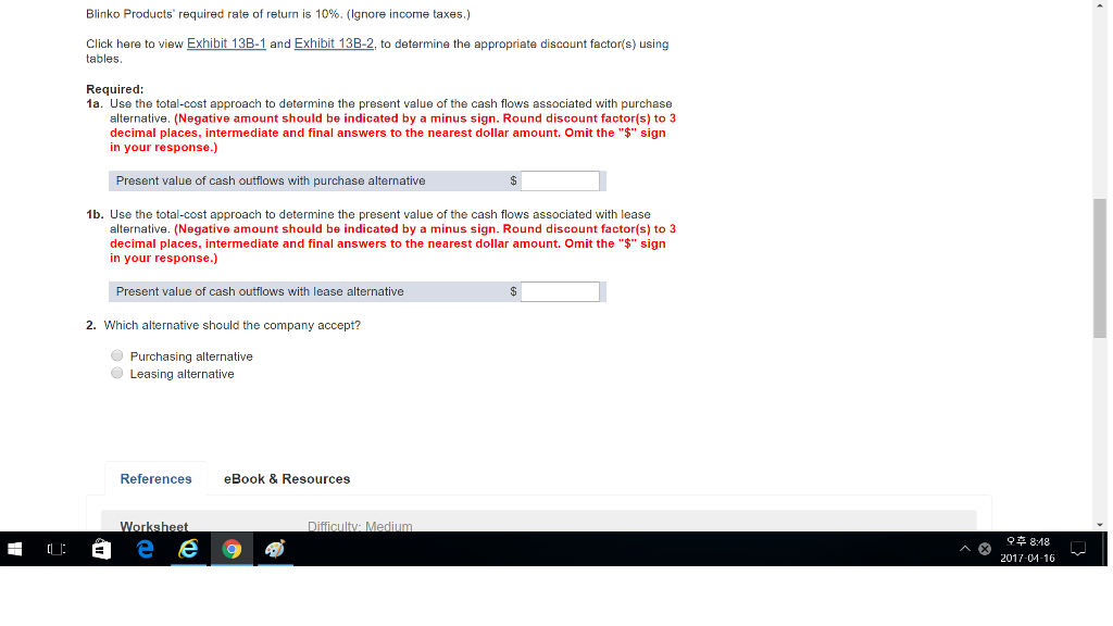 Solved Problem 13-22 Net Present Value Analysis of a Lease | Chegg.com