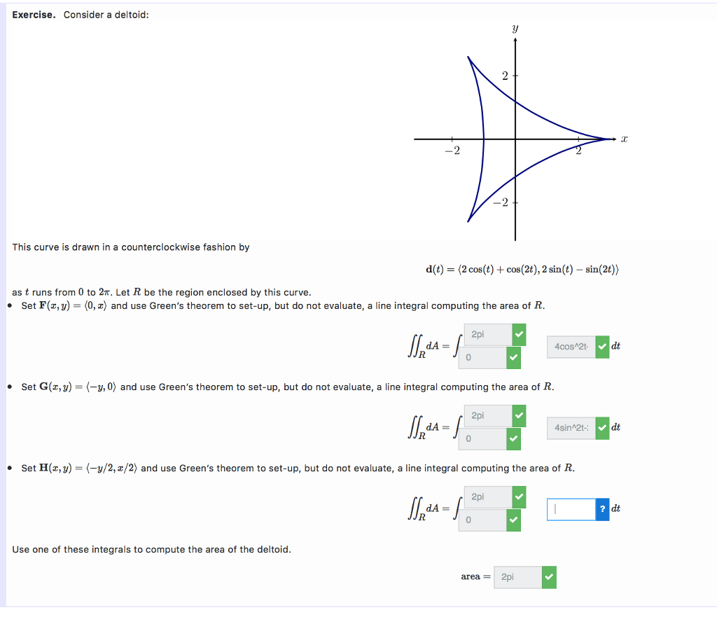 Solved Exercise. Consider a deltoid: This curve is drawn in | Chegg.com