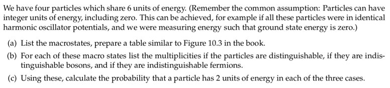 Solved 4 Macrostate A Multiplicity 5 30 10 10 20 20 60 20 | Chegg.com