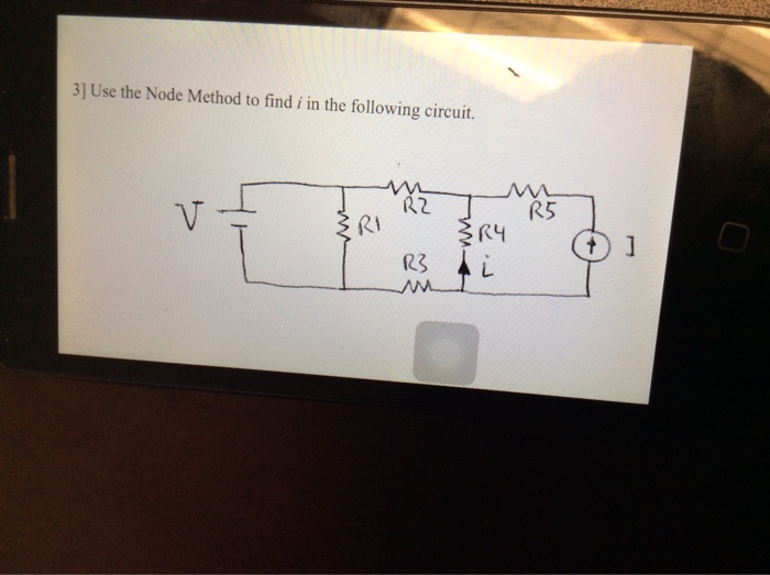 Solved Use the Node Method to find I in the following | Chegg.com