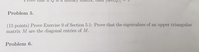 Solved Prove that the eigenvalues of an upper triangular | Chegg.com