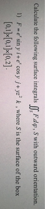 Solved Calculate the following surface integrals double | Chegg.com