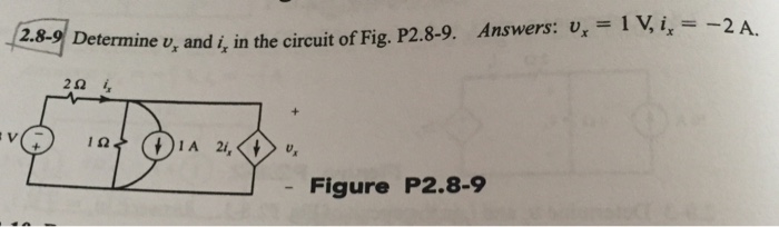 Solved Determine and i, circuit of Fig. P2.8-9. Answers: v 1 | Chegg.com