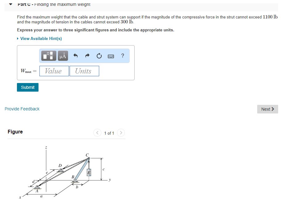 Solved 3.4 Three-dimensional Force Systems Problem 4 Part A | Chegg.com