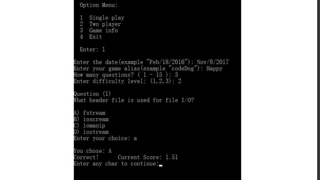 Solved This is to be a game program, starting with a simple | Chegg.com