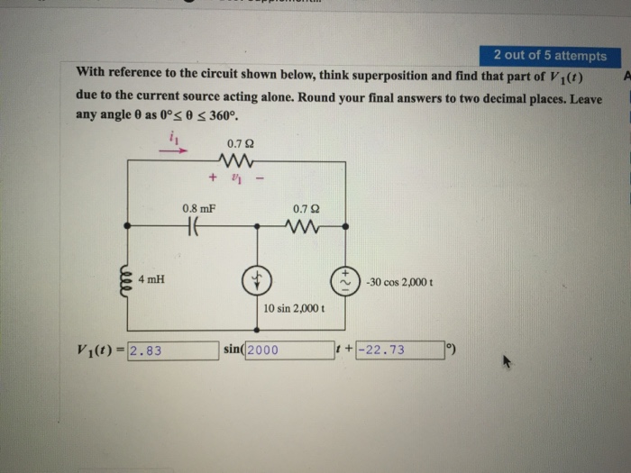 Solved With reference to the circuit shown below, think | Chegg.com