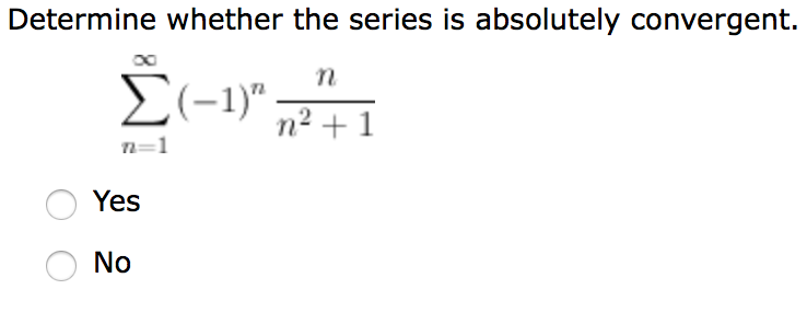 Solved Determine whether the series is absolutely | Chegg.com