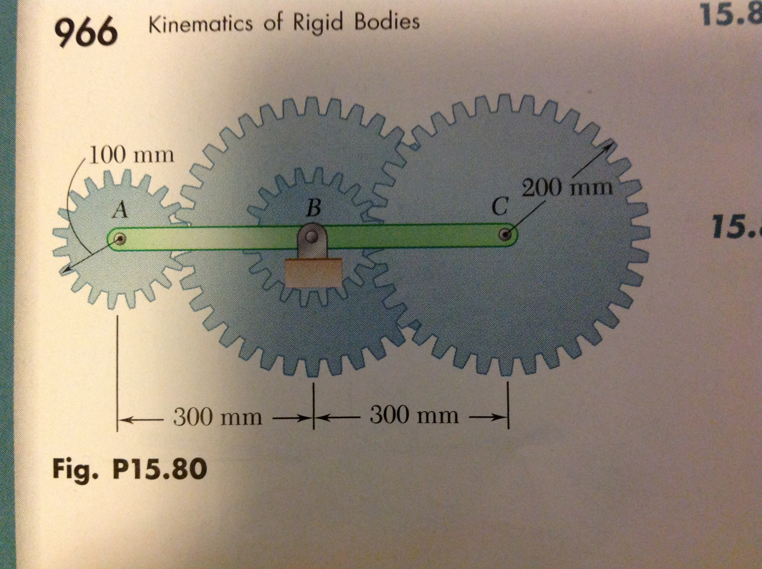 Solved The arm ABC rotates with an angular velocity of 4 | Chegg.com