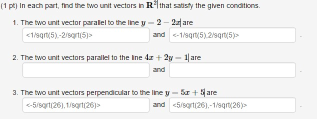 Solved In each part, find the two unit vectors in R^2 that | Chegg.com