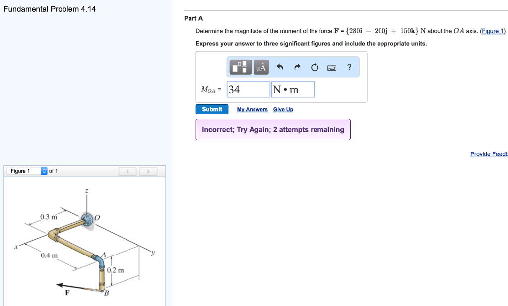Solved Fundamental Problem 4.14 Part A Determine the | Chegg.com Solved Fundamental Problem 4.14 Part A Determine the | Chegg.com