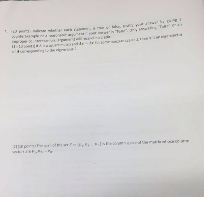 Solved Indicate whether each statement is true or false. | Chegg.com