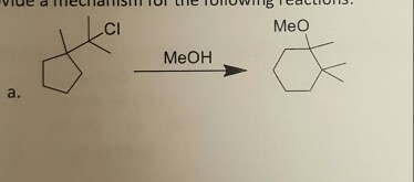 Solved Cl MeO MeOH M/ a | Chegg.com