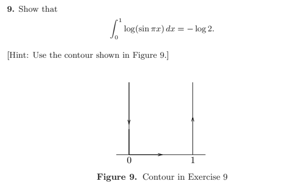 Solved 9. Show that log (sin π2) da 0 -log 2. Hint: Use the | Chegg.com