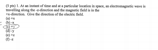 Solved (5 pts) 1. At an instant of time and at a particular | Chegg.com