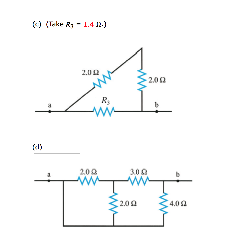 Solved For each network shown below, find the equivalent | Chegg.com