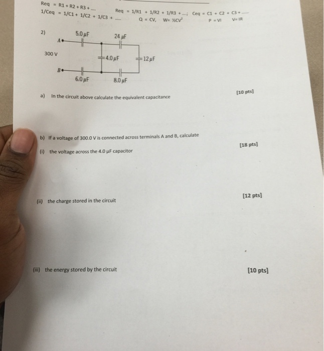 Solved Req = R1 + R2 + R3 + .... Req = 1/R1 + 1/R2 + 1/R3 + | Chegg.com