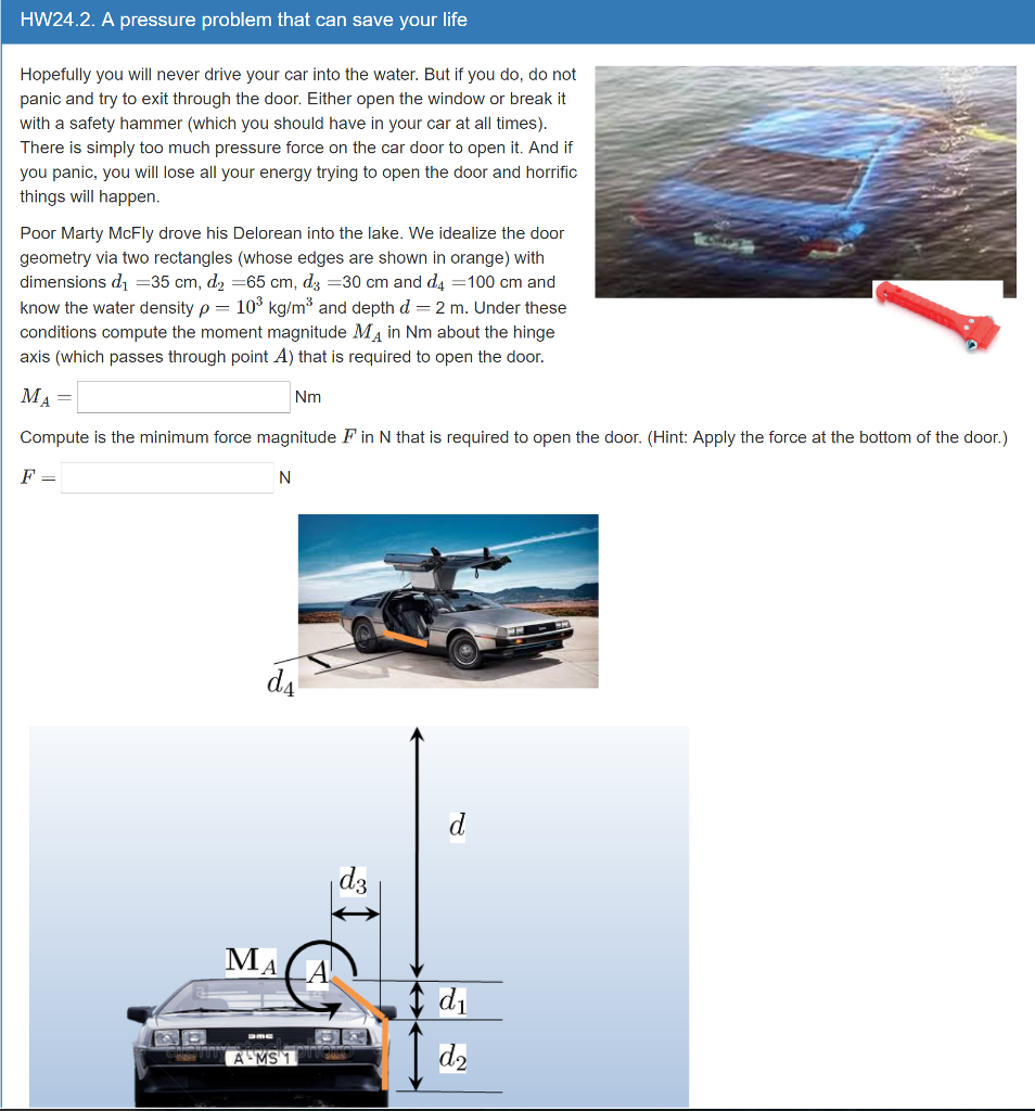 Solved HW24.2. A pressure problem that can save your life | Chegg.com