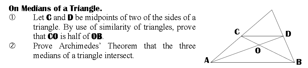 Solved On Medians of a Triangle. Let C and D be midpoints | Chegg.com