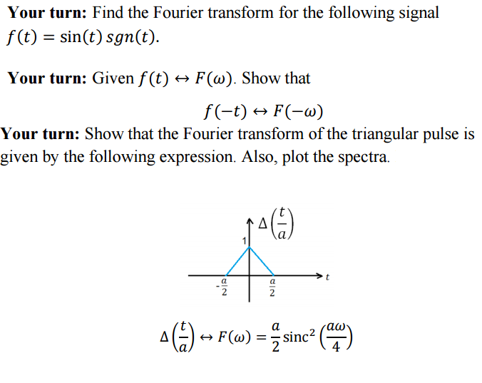 Solved Fourier Series/ Fourier Transforms | Chegg.com