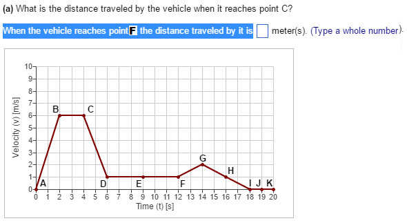 Solved What is the distance traveled by the vehicle when it | Chegg.com