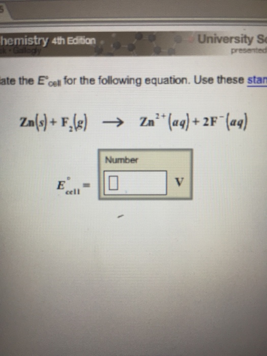 Solved Calculate The E Degree Cell For The Following