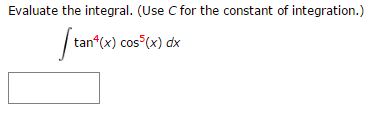 Solved Evaluate the integral. (Use C for the constant of | Chegg.com