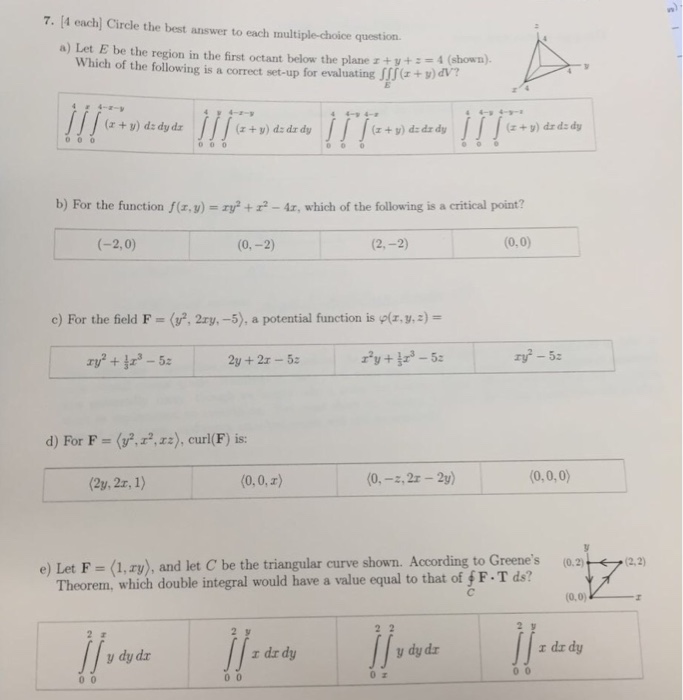 Solved Let E be the region in the first octant below the | Chegg.com