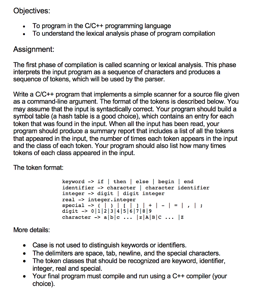 Solved Objectives: To program in the C/C++ programming | Chegg.com