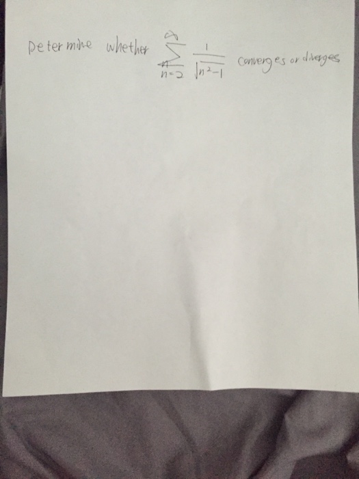 Solved Determine whether sigma^infinity_n = 2 | Chegg.com Solved Determine whether sigma^infinity_n = 2 | Chegg.com