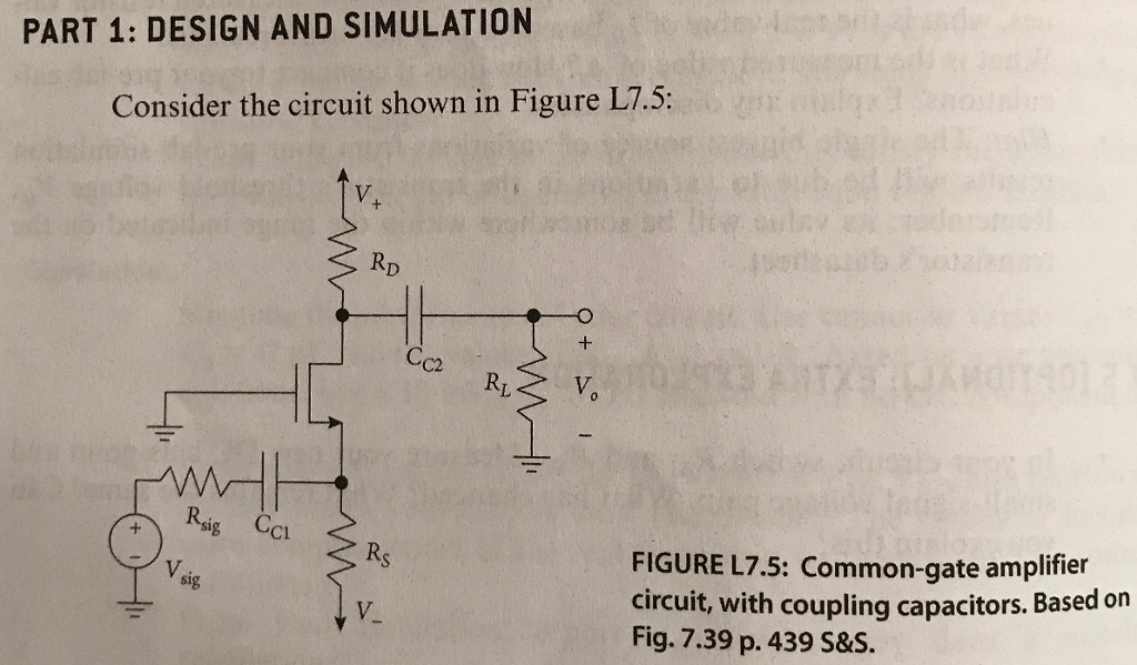 Solved PART 1: DESIGN AND SIMULATION Consider the cireuit | Chegg.com
