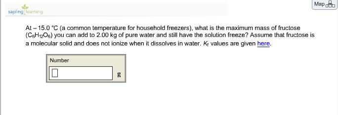 Solved Map pling At-15.0 °C (a common temperature for | Chegg.com