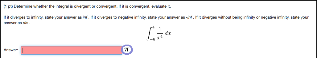 Solved (1 pt) Given the function f(x) = 1/x^1/2 (in blue), | Chegg.com