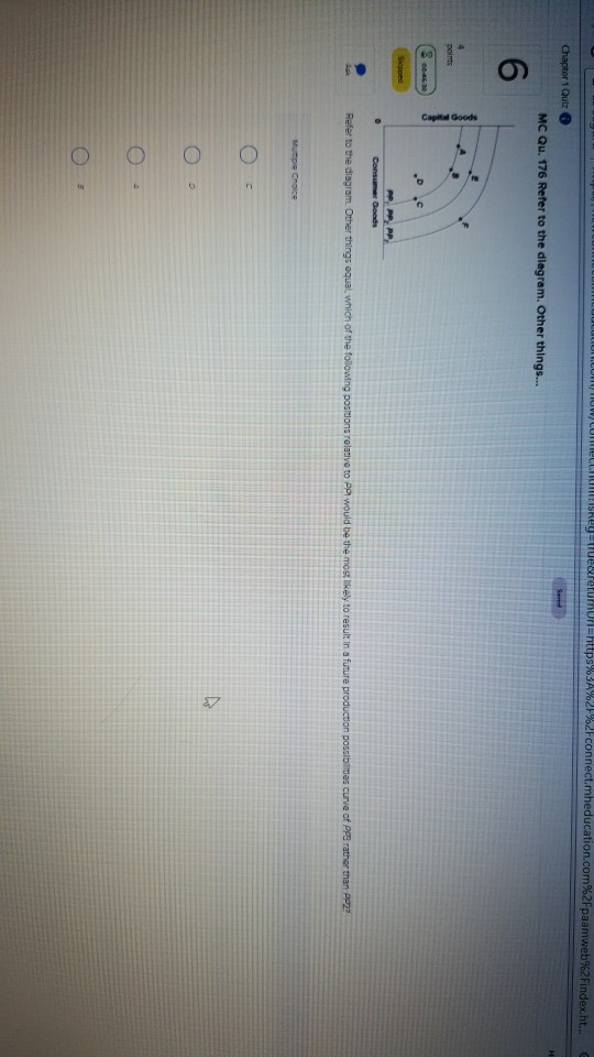 Solved MC Qu. 170 Refer to the diagram. Technological | Chegg.com