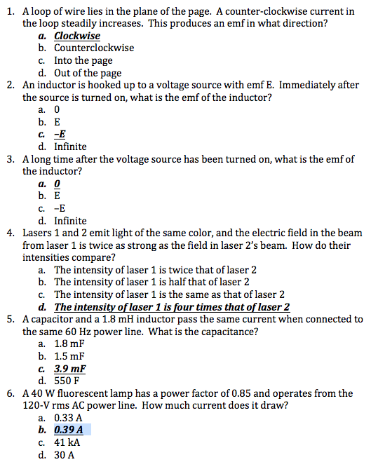 Solved The answers are in BOLD, please provide the reasoning | Chegg.com