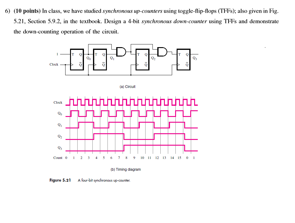 Solved 6) (10 points) In class, we have studied synchronous | Chegg.com Solved 6) (10 points) In class, we have studied synchronous | Chegg.com