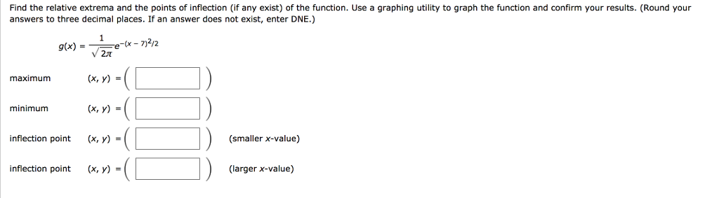 Solved Find the relative extrema and the points of | Chegg.com