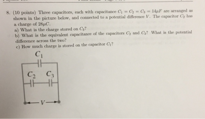 Solved Three capacitors, each with capacitance C_1 = C_2 = | Chegg.com