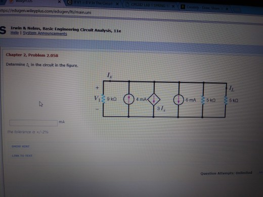 Solved ttps Irwin & Nelms, Basic Engineering Circuit | Chegg.com