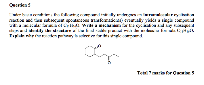 Solved Under basic conditions the following compound | Chegg.com