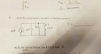 Solved In the circuit below, use KCL to find the current I. | Chegg.com