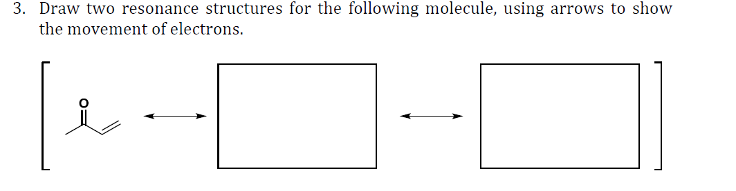 Solved Draw two resonance structures for the following | Chegg.com