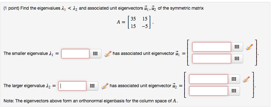 Solved Find the eigenvalues lambda_1