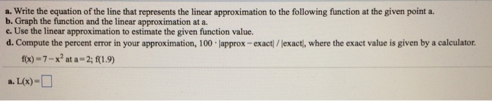 Solved A Write The Equation Of The Line That Represents