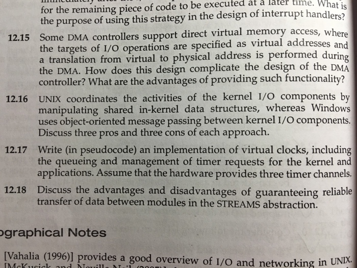 Solved Some DMA controllers support direct virtual memory | Chegg.com