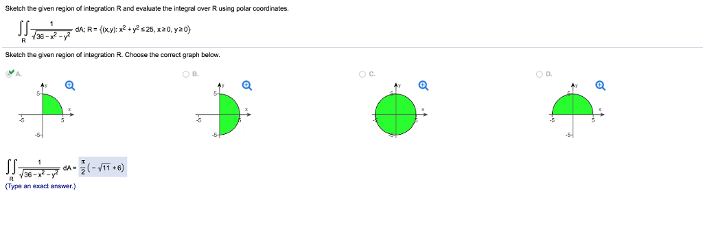 Solved Sketch the given region of integration R and evaluate | Chegg.com