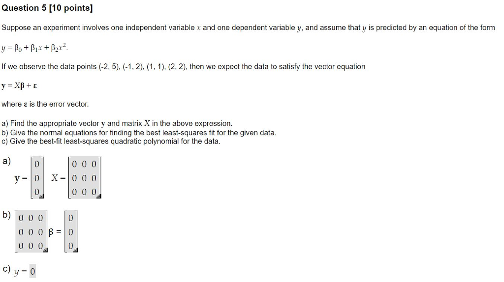 Solved Question 5 [10 points] Suppose an experiment involves | Chegg.com