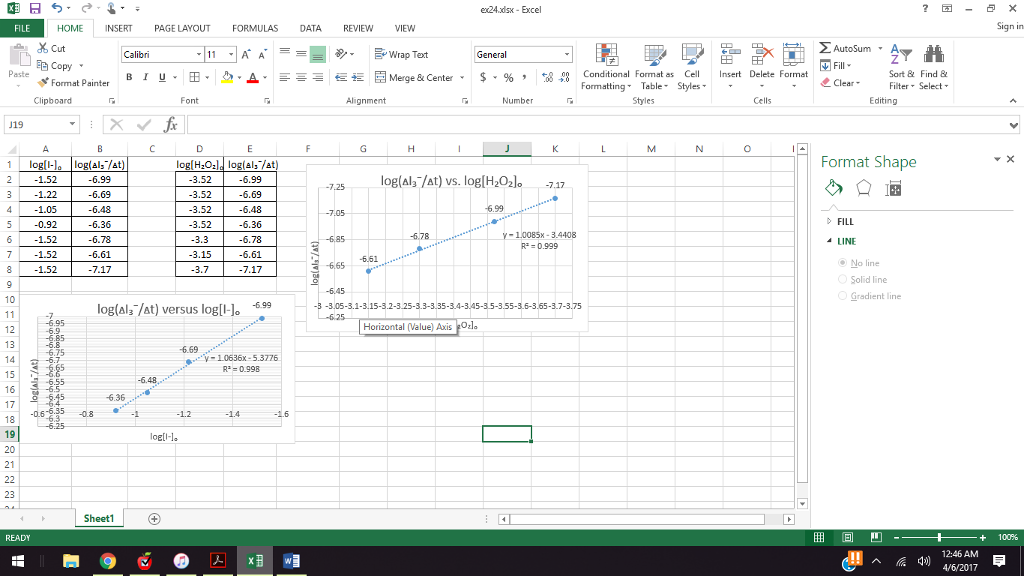 ex24 disk- Excel HOME NSERT PAGE LAYOUT FORMULAS DATA | Chegg.com