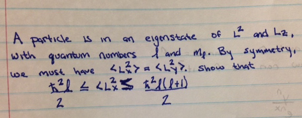 Solved A particle is in an eigenstate of L^2 and Lz, with | Chegg.com
