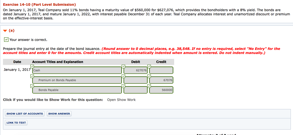 Solved Exercise 14-10 (Part Level Submission) On January | Chegg.com