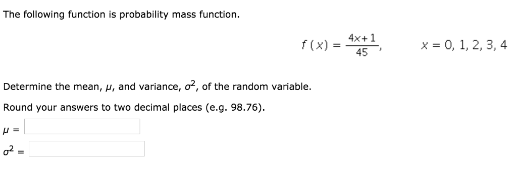 Solved Let the random variable X have a discrete uniform | Chegg.com